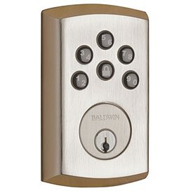 baldwin hardware 8285.056.ac3 soho z-wave keyless deadbolt - lifetime satin nickel