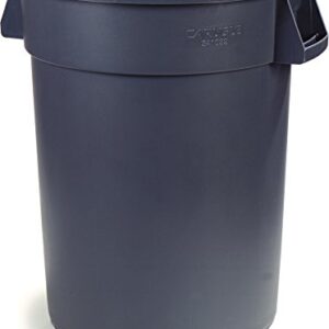 Carlisle FoodService Products 34104423 Bronco Round Waste Container Only, 44 Gallon, Gray