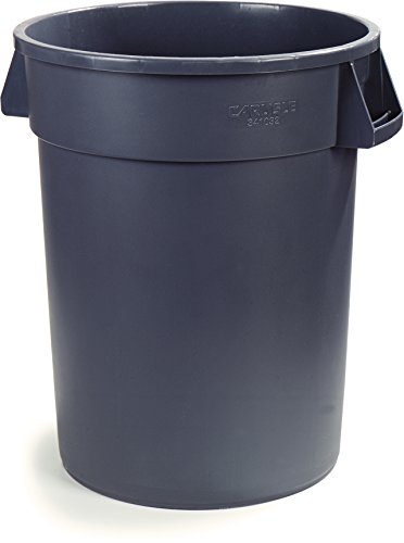 Carlisle FoodService Products 34104423 Bronco Round Waste Container Only, 44 Gallon, Gray