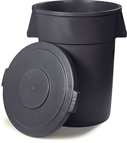 Carlisle FoodService Products 34104423 Bronco Round Waste Container Only, 44 Gallon, Gray