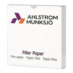 ahlstrom 6100-2500 qualitative filter paper, 25cm diameter, 1.5 micron, slow flow, grade 610 (pack of 100)