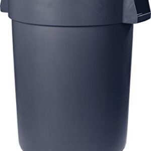 Carlisle FoodService Products 34104423 Bronco Round Waste Container Only, 44 Gallon, Gray