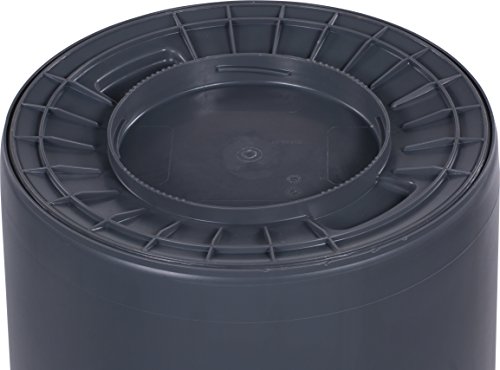 Carlisle FoodService Products 34104423 Bronco Round Waste Container Only, 44 Gallon, Gray