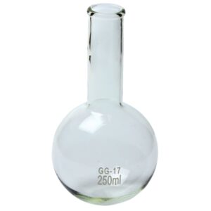 250ml boiling flask, 3.3 boro. glass, round bottom, karter scientific 213l13 (single)