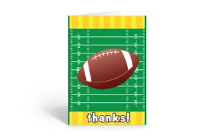 stonehouse collection | football team thank you cards | football coach appreciation cards| football parent thank you cards (football field)