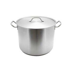 thunder group 100 qt 18/8 stainless stock pot w/lid