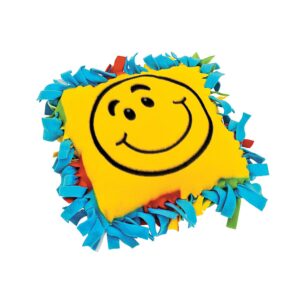 smile face fleece pillow craft kit - crafts for kids and fun home activities