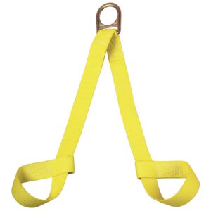 3m dbi-sala 1001210 retrieval wristlets for confined space rescue, 2-foot, yellow