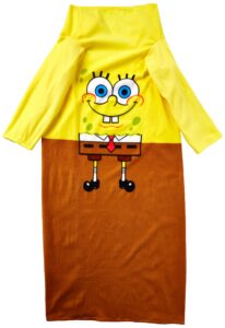 northwest nickelodeon's spongebob squarepants, being bob adult comfy throw blanket with sleeves, 48" x 71", multi color