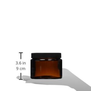 X-Large Amber Glass Storage Jar with Air-Tight Lid