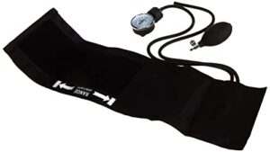 prestige medical adult cotton aneroid sphygmomanometer, black