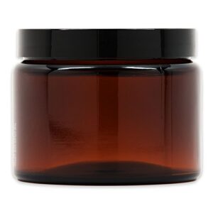 x-large amber glass storage jar with air-tight lid