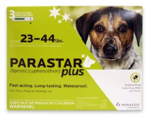 parastar 3 month plus for dogs green (2344 lbs)