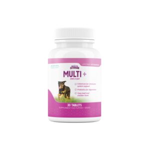 health extension lifetime multivitamin and mineral tablets for dogs & puppies, 30 tablets - immune, digestion, joint support, coat & skin health