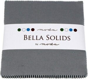 moda bella solids silver 9900-183 charm pack, 42 5-inch cotton fabric squares