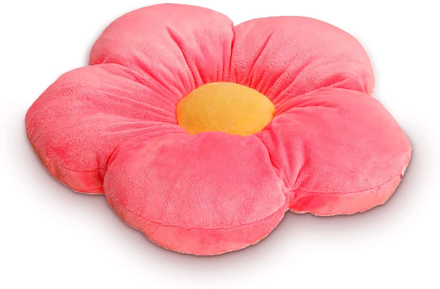 Butterfly Craze Daisy Lounge Flower Pillow for Teens & Kids - Medium 20 Inches, Cozy & Stylish Floor Cushion, Perfect Seating Solution, Machine Washable Aesthetic Decor, Plush Microfiber, Pink