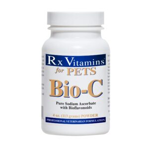 rx vitamins bio-c vitamin c immune support for pets - powdered vitamin c for dogs and cats - pure vitamin c powder antioxidants for pets - vitamins for dogs - cat supplements - 4 oz.