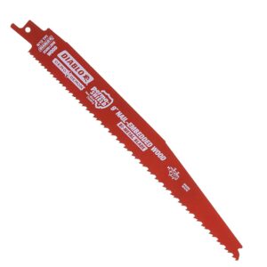 diablo ds0912bw 9-in 6/12 tpi wood cutting reciprocating saw blade