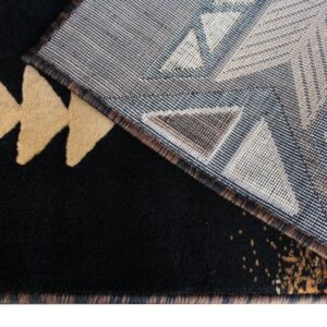 Concord Global Trading South West Native American Area Rug Design C318 Black (8 Feet X 10 Feet)