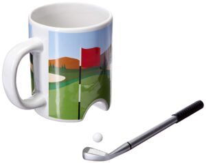 kikkerland putter cup golf mug