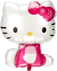 anagram international hello kitty shop side pose party balloon, 27", multicolour