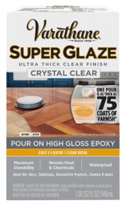 varathane rust-oleum parks super glaze, 241352 ultra glossy epoxy finish and preservative kit, clear 32 fl oz