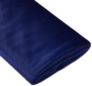 bbcrafts navy blue polyester tulle fabric bolt 54 inch 40 yards