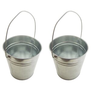 pail tin 6 inch high x 7.25 inch diameter