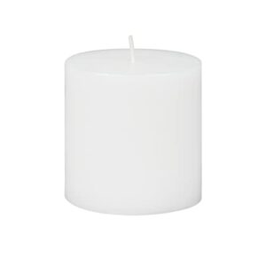 zest candle pillar candles, 3 by 3-inch, white citronella