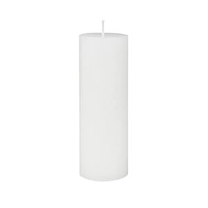 6 inch white pillar candle