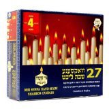 100% bee-wax shabbos candles - 4 hr. - 27 pcs.