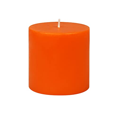 3 Inch Orange Pillar Candle