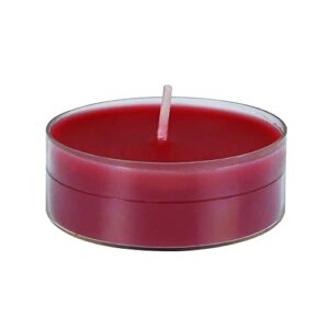 zest candle 12-piece tealight candles, mega oversized red s