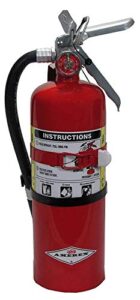 amerex b500t abc dry chemical fire extinguisher with aluminum valve and vehicle bracket, 5 lb.