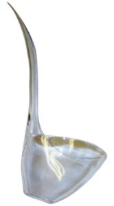 clear plastic punch bowl ladle