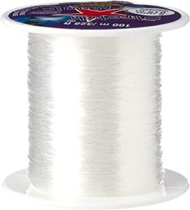 stretch magic bead & jewelry cord - strong & stretchy, easy to knot - clear color - 0.5mm diameter - 100-meter (328 ft) spool - elastic string for making beaded jewelry