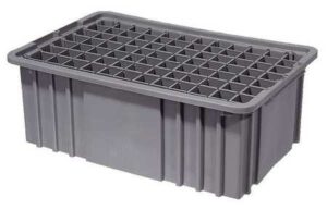 lewis bins+ lewisbins divider box dc3050 22-3/8" x 17-3/8" x 5", gray