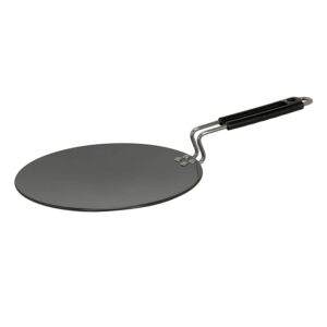 vinod 220cm black pearl concave hard anodized tawa, 8.5-inch