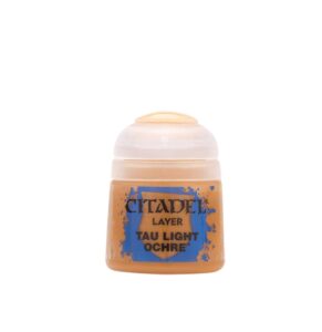 games workshop citadel pot de peinture - layer tau light ochre, 12 ml (pack of 1),black,9918995104206