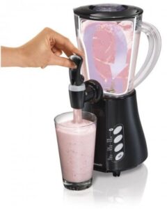 hamilton beach wave station express dispensing blender with 48 oz jar, black (58615)