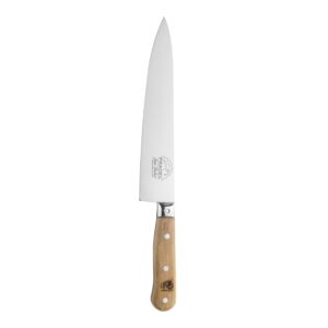 jean dubost 1920 chef knife, oak wood handle - rust-resistant stainless steel - made in france