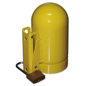 saf-t-cart sc2fnnp-12 cylinder cap, low pressure, 3 1/2", steel, yellow