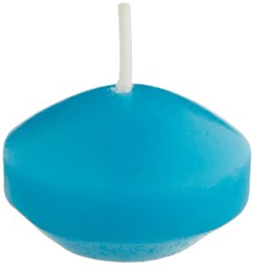 zest candle 24-piece floating candles, 1.75-inch, turquoise