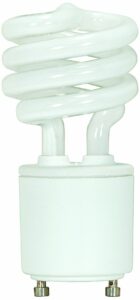 satco s8226 13 watt (60 watt) 880 lumens mini spiral cfl neutral white 3500k gu24 base light bulb