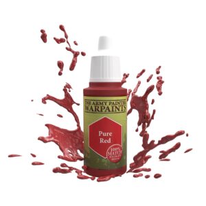 the army painter | warpaint | pure red | acrylic non-toxic heavily pigmented water based paint for tabletop roleplaying, boardgames, and wargames miniature model painting