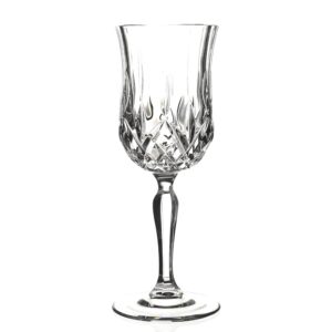 lorren home trends opera red wine glass, set of 6