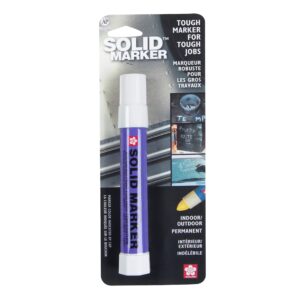 sakura solid paint markers - permanent marker paint pens - window, wood, & glass marker - white paint - 1 pack