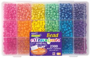 beadery b6262 the sparkles pony bead box - approximately 2300 beads