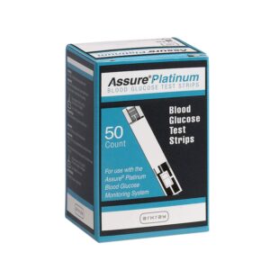 assure platinum glucose test strips for meter 50ct