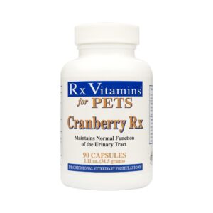 rx vitamins cranberry pills for dogs - cat urinary tract medicine support - uti treatment for pets - dog & cat urinary relief aid - 90 cap.